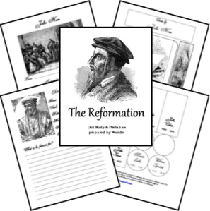 Free Printables ~ Reformation Unit – The Adventist Home Educator